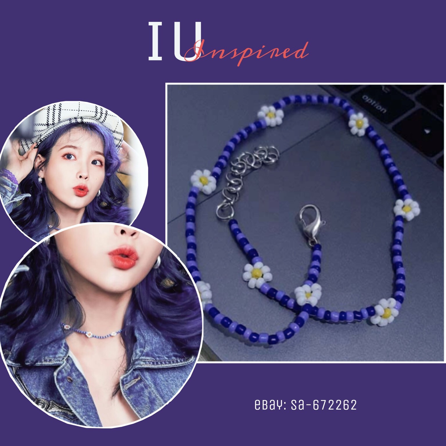 IU inspired beads necklace | eBay.de