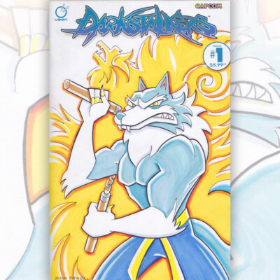 Original Art Jon Talbain Comic Sketch Cover Darkstalkers Capcom | eBay