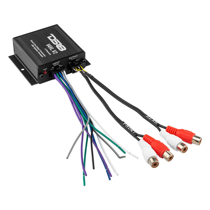 DS18 V4HL.V2 Hi/Lo Car Converter 4-Channel Car RCA Speaker Emulator ...