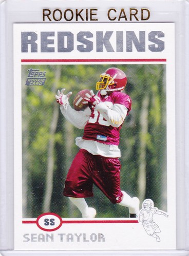 SEAN TAYLOR 2004 Topps WASHINGTON REDSKINS ROOKIE CARD Football NFL RC ...