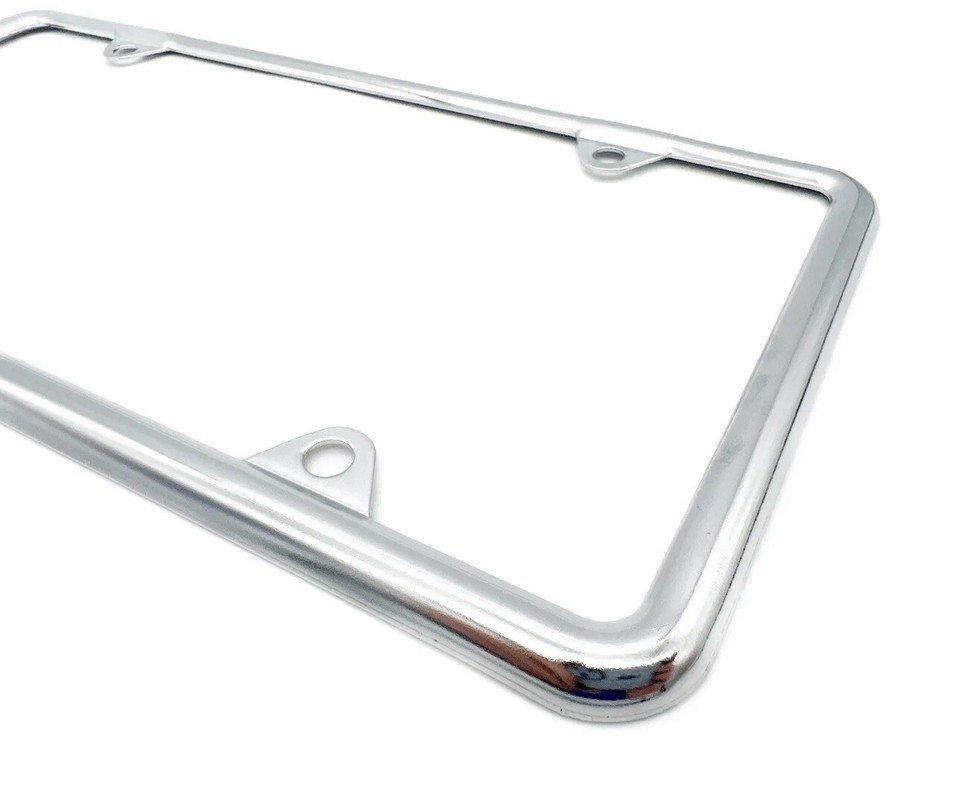 Chrome Metal Slim License Plate Frame For US Standard Plate | eBay