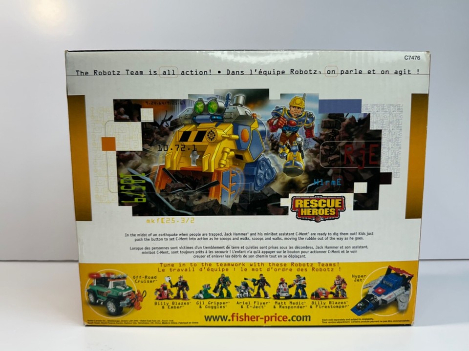 Rescue Heroes Robotz Jack Hammer & C-Ment - Walk'n Scoop Action! | eBay