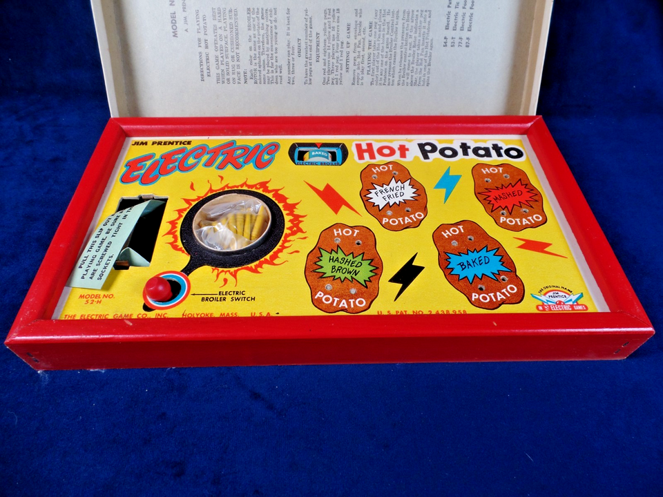 Jim Prentice Electric Hot Potato Board Peg Game Original Box 1950s | eBay