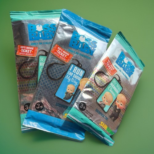 3X Boss Baby Movie Backpack Tag Subway - The Boss Will See You Now ...