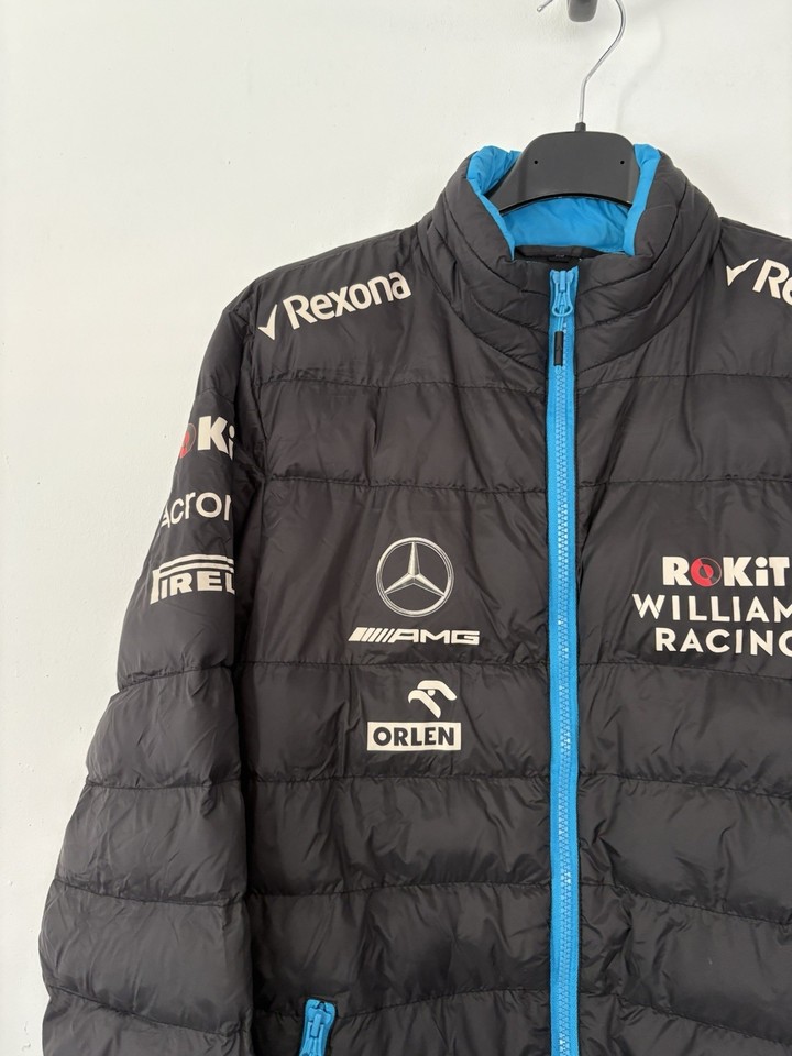 Rokit Williams Racing Mercedes AMG Rexona F1 Formula Padded Jacket Size ...