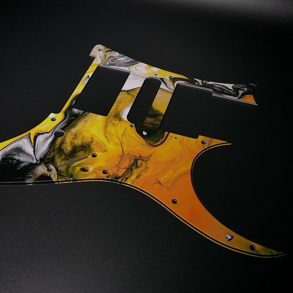Ibanez Jem Series Pickguard • Yellow Marble • Custom Pickguard ...