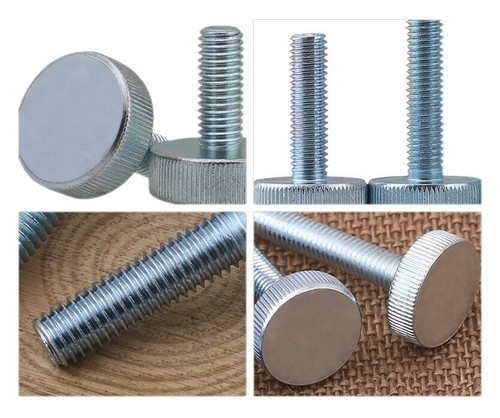 M3 M4 M5 M6 M8 M10 flat head hand-tight screws knurled round head Bolts ...