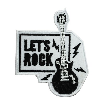 Let's Rock patch humorous cool patch Embroidered Iron on patch | eBay