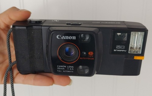 CANON SNAPPY 50 35mm Film AF Point And Shoot Camera w/strap Vintage | eBay