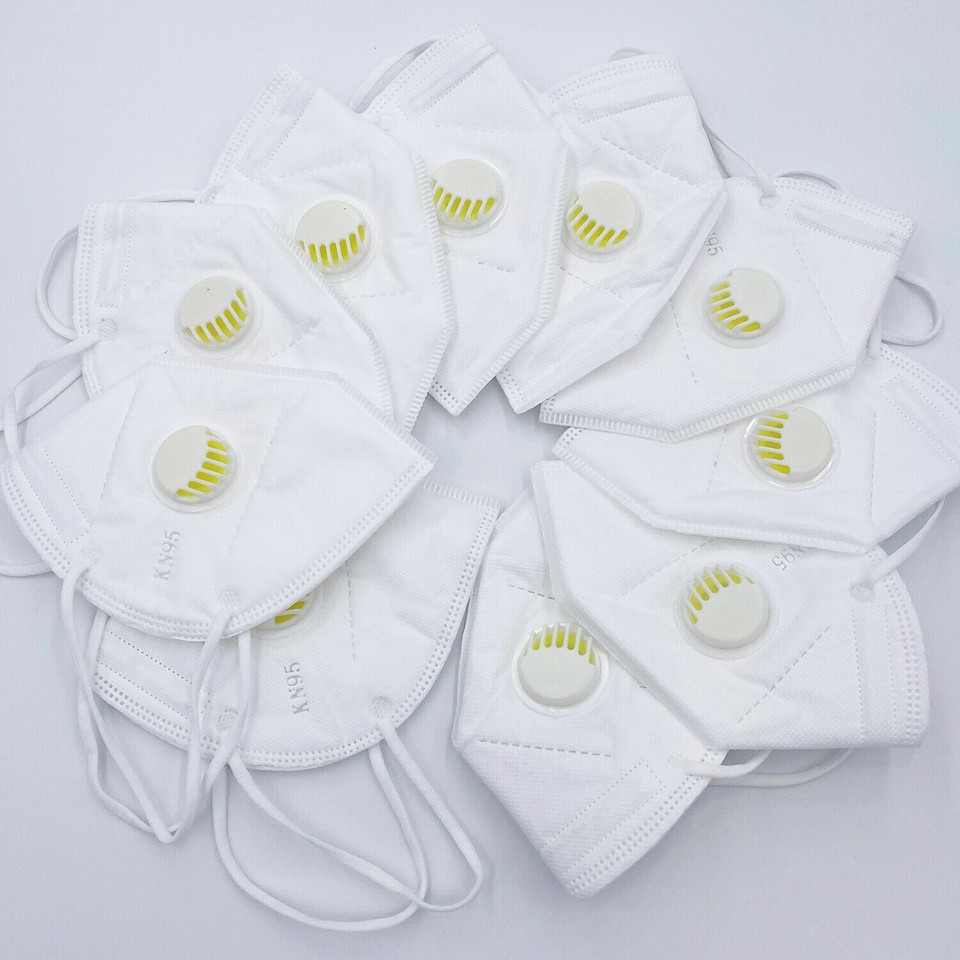 KN95 Face Mask(BFE 95%)Non-Medical Disposable Mask With Breathing Valve ...