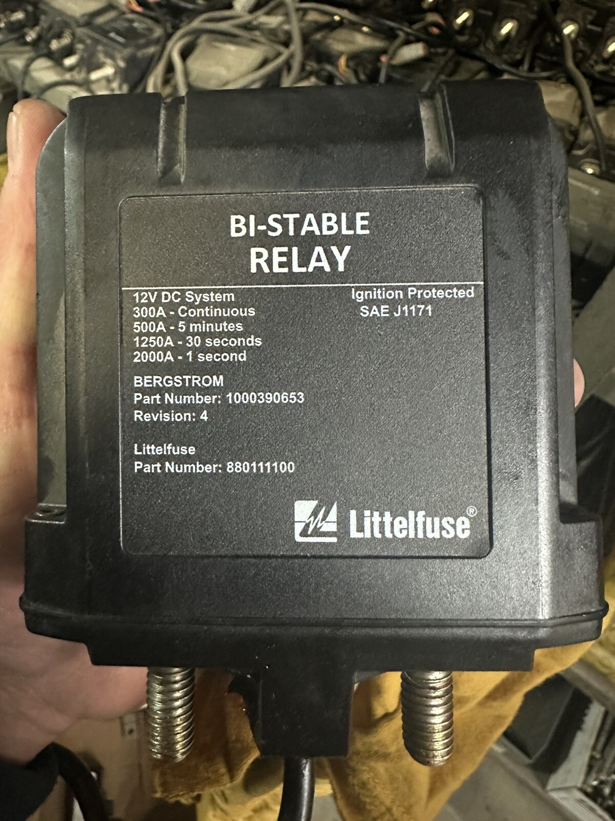 New - Takeoff / Littelfuse BI-STABLE POWER RELAY 880111100 Bergstrom ...