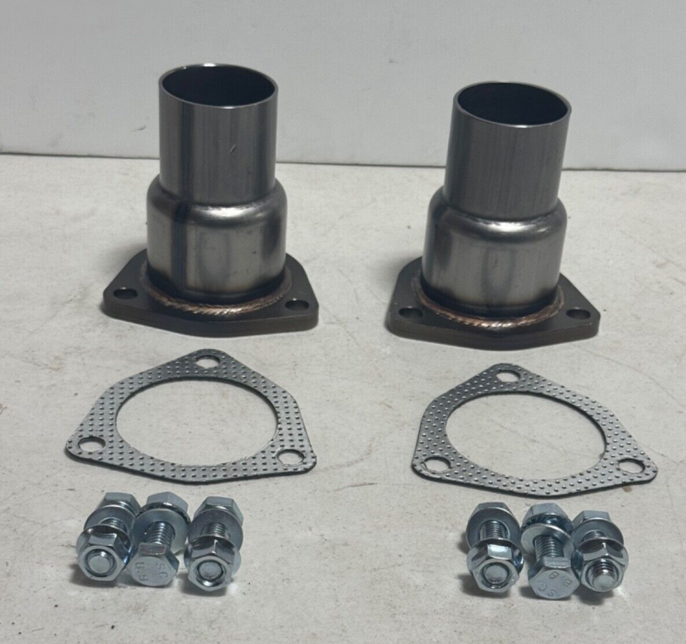3 Bolt Header Collector Reducer Kit 2 1/2 to 2 Inch Universal Steel 2.5 ...