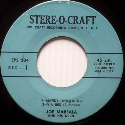 Joe Marsala & His Orchestra 7" 45 rpm EP: Mandy, Via Rex.. etc. on ...