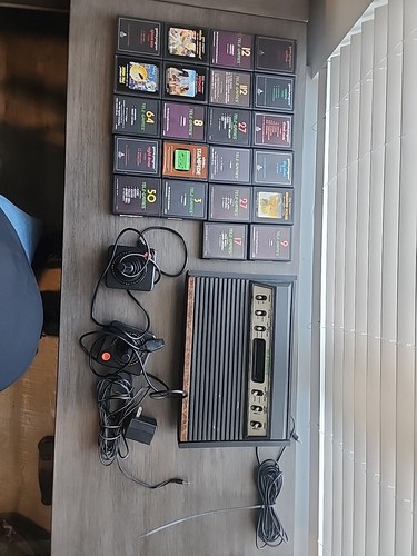 ATARI 2600 Sears Tele-Games Video Arcade Console Sixer 22 Games ...