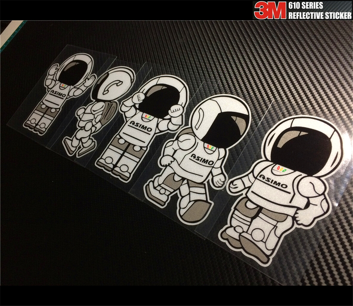 5 Pics ASIMO Sticker JDM GK5 FC1 FD2 CIVIC TYPE R OSAKA JAPAN ...