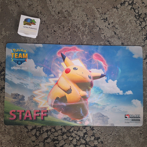 2021 Pokemon Playmat PIKACHU TEAM CHALLENGE STAFF Championships ...
