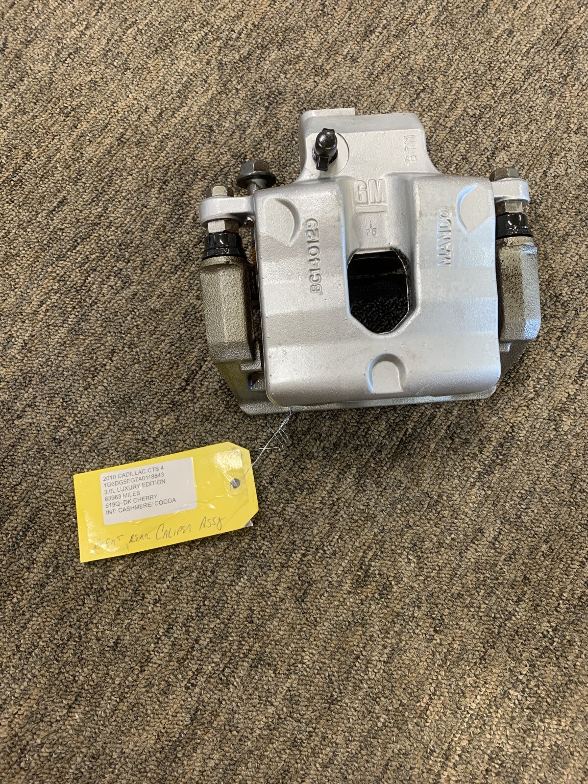 08-13 Cadillac CTS REAR RIGHT WHEEL BRAKE CALIPER BRACKET BC140129 SB ...