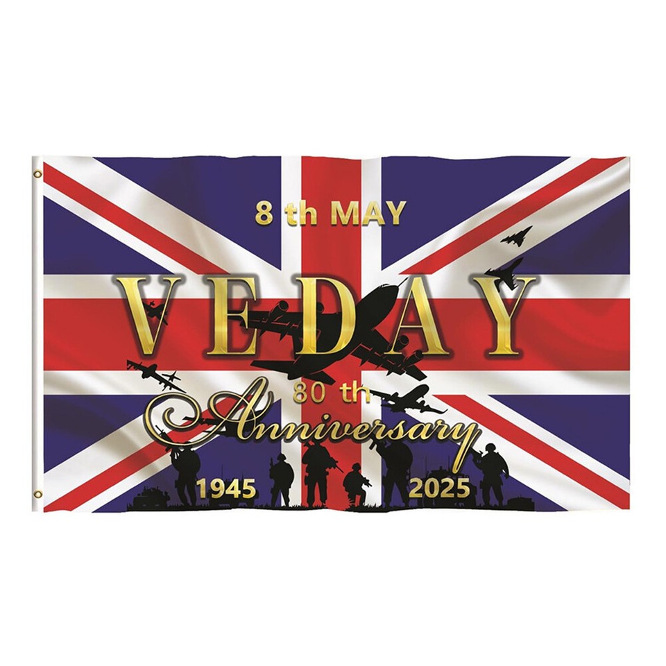 VE Day Flag with Brass Grommets Victory Day Commemorative Flag ...