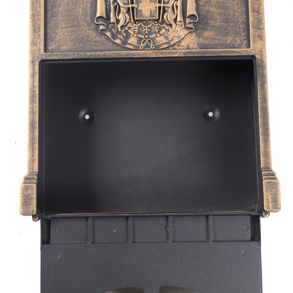 European Retro Wall-mounted Mailbox Security Vintage Mail Drop Box W ...