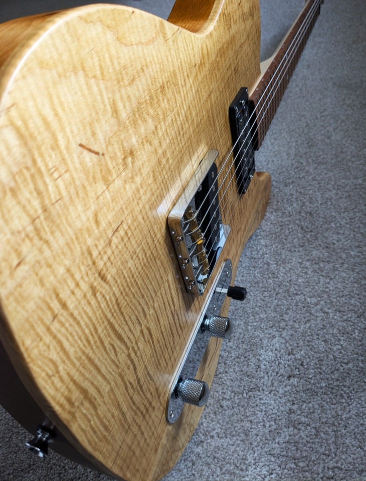 Handmade RD Custom Telecaster Guitar with 1/4" Flamed Maple Top | eBay