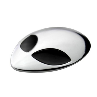 2x Full Metal 3D Alienware Alien Head Auto Logo Sticker Badge Emblem ...