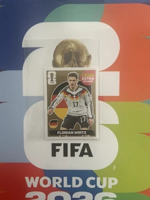 Gold Extra Sticker Florian Wirtz Panini World Cup 2026