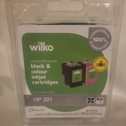 Wilko HP 301 Colour and Black Inkjet Cartridges | eBay