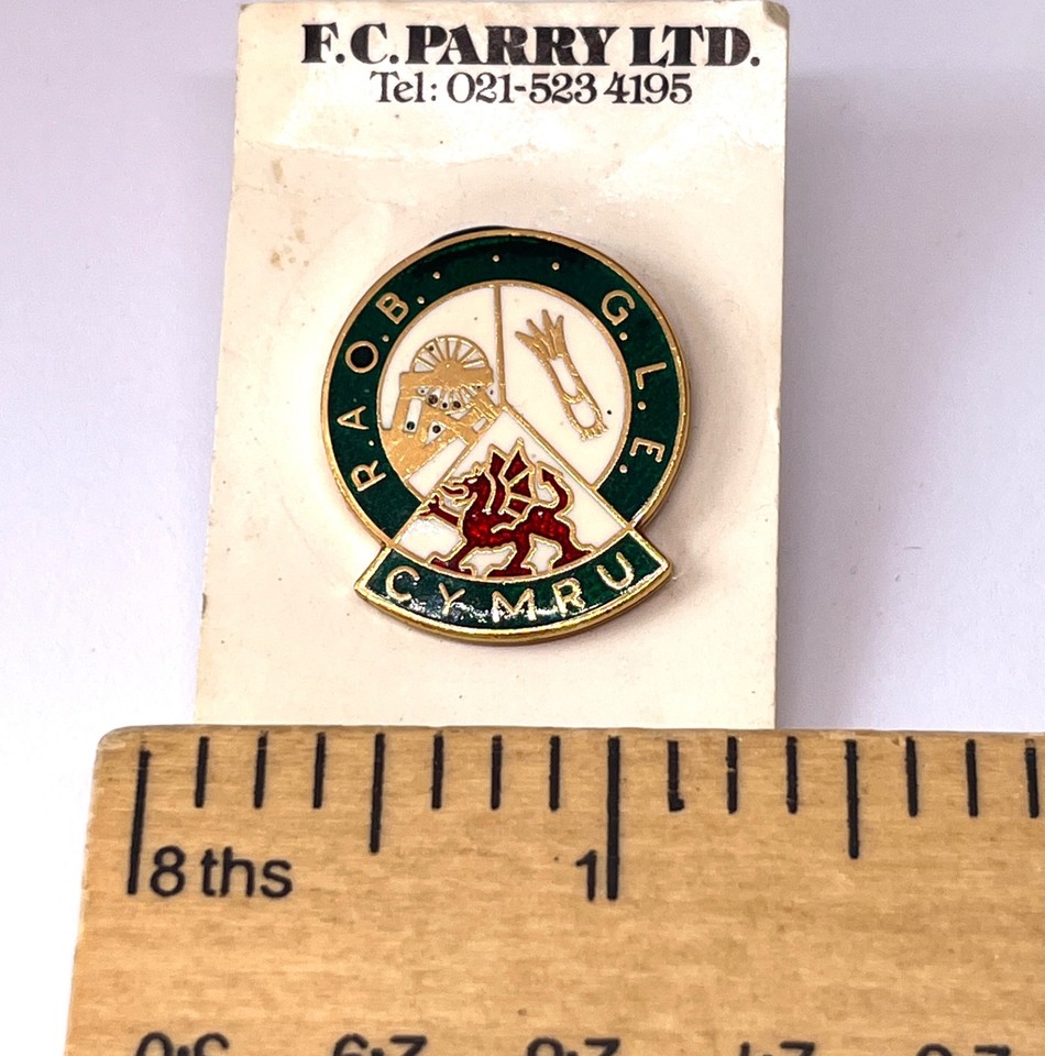 RAOB GLE Royal Antediluvian Order of Buffaloes CYMRU Wales Pin Badge FC ...