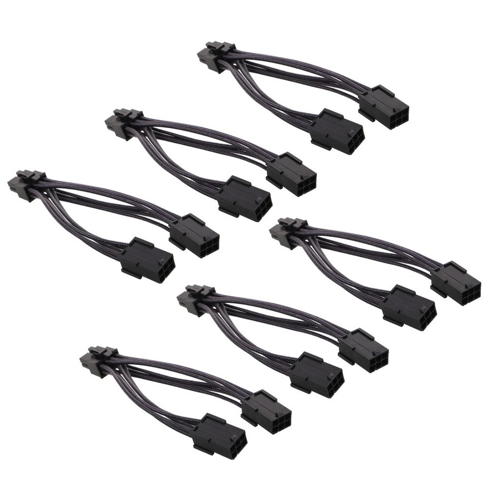 6 Pcs Video Card Power Connector Cable Graphics Extender Supply Gpu ...