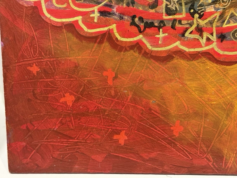 Renowned Taos Artist Mark Lewis Wagner “Spirit Bird #53” Signed On ...