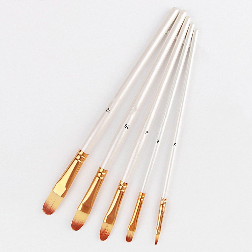 5pcs Watercolor Paint Pen Nylon Wool Draw Good Tenacity Drawing Pen Eco ...