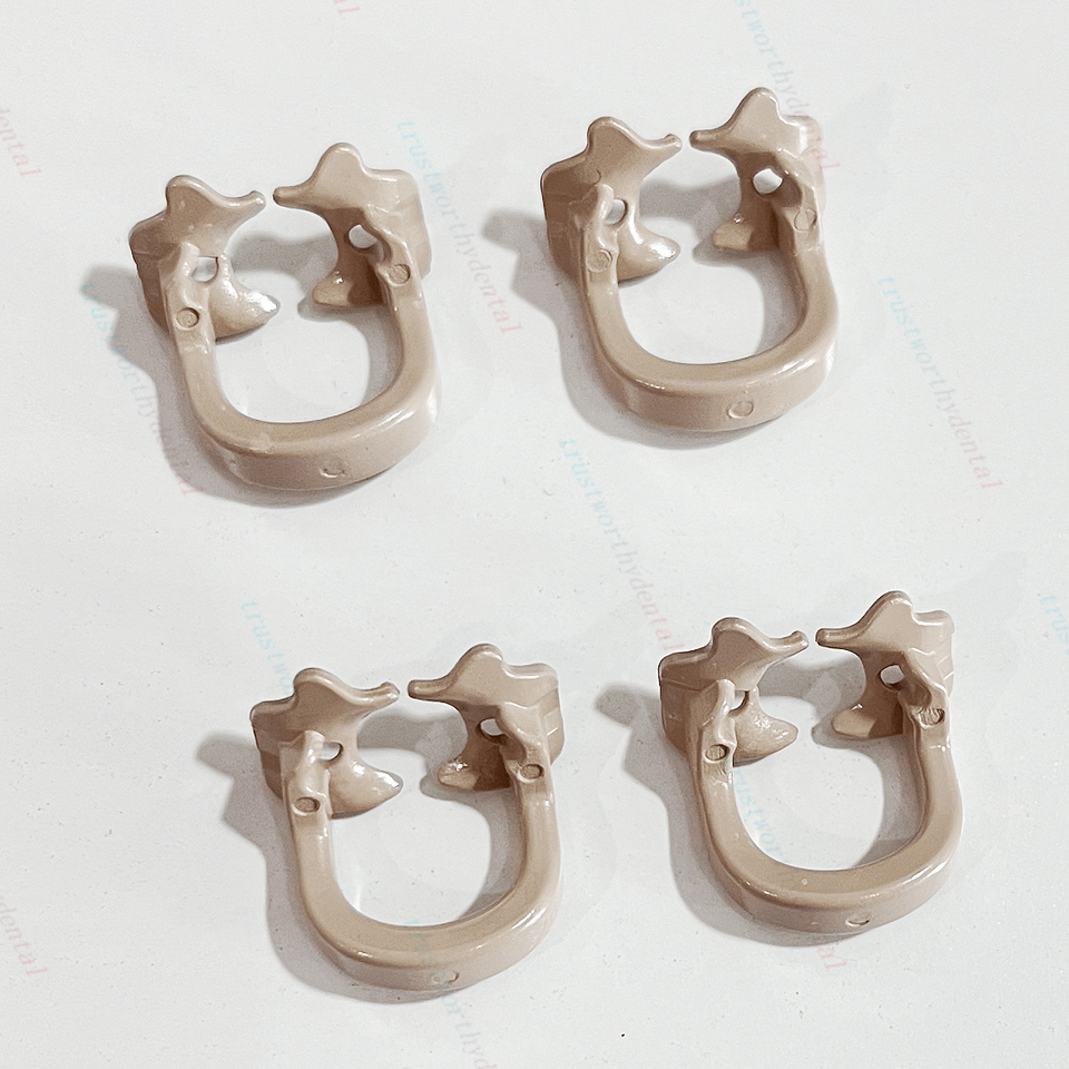 4x Dental Resin Soft Clamp Universal Rubber Dam Sheet Clamps Molar ...