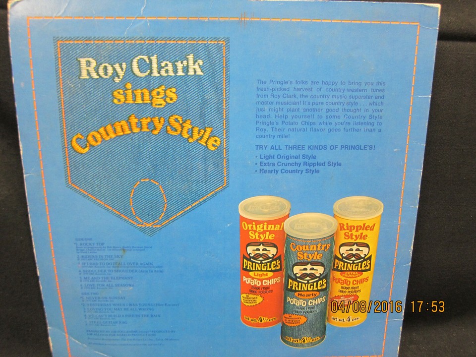 Roy Clark Sings Country Style - Pringles Promotion Album 1978 | eBay