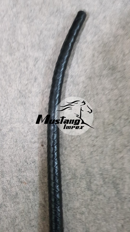 Cowhide Top Grain Leather Handcrafted Flogger Whip 2.6 Feet Sjambok ...