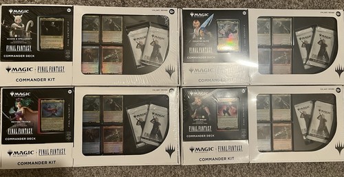 Magic The Gathering Final Fantasy Commander Kit Costco Bundle x4 (All 4 ...