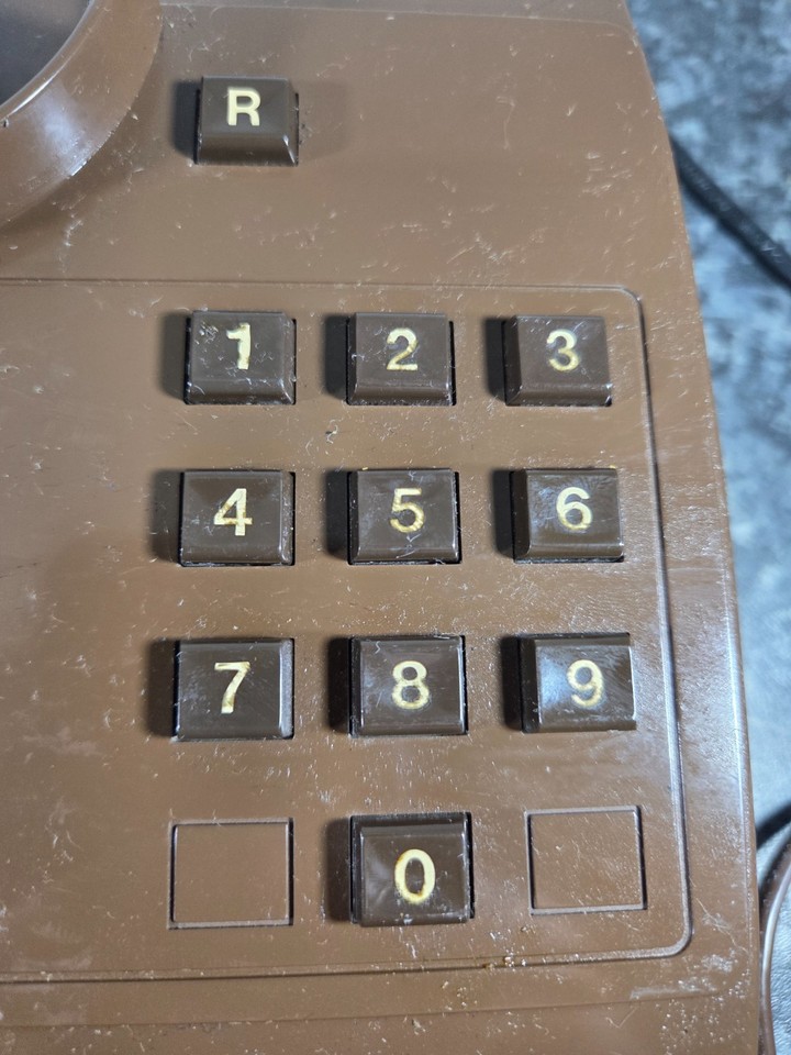Retro Brown BT Stateman BT 9040R Telephone 1980s Vintage Phone untested ...