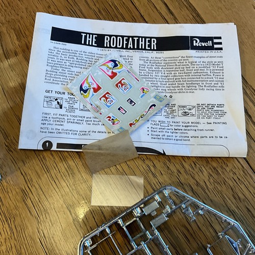 1972 Revell The Rodfather Classic T-bucket Street Roadster Started ...