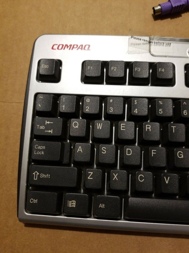 Compaq Black & Silver PS2 Keyboard (Brand New) 265987-009 | eBay