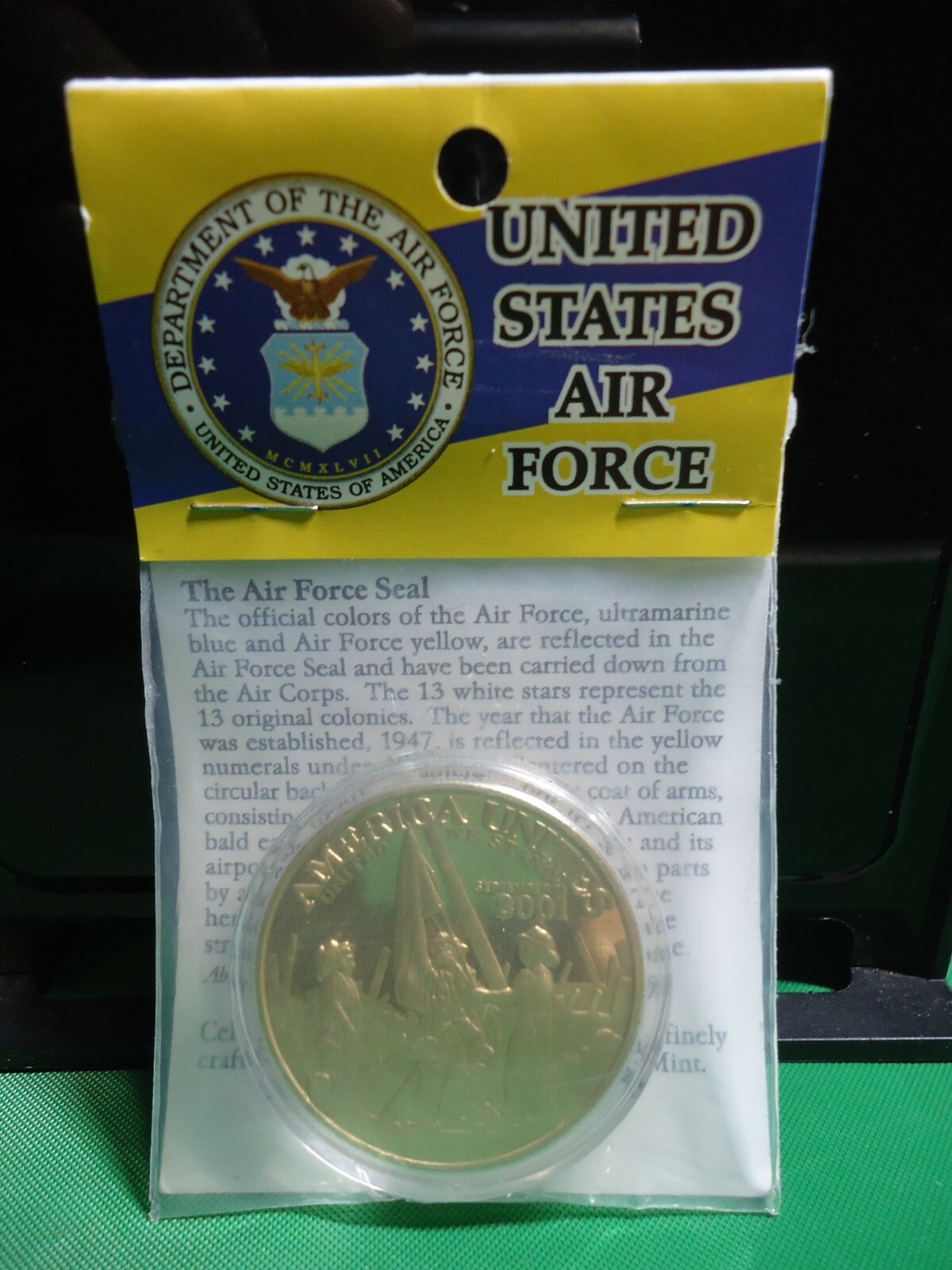 UNITED STATES Air Force Seal MerlinGold Commemorative Coins W/ Case ...