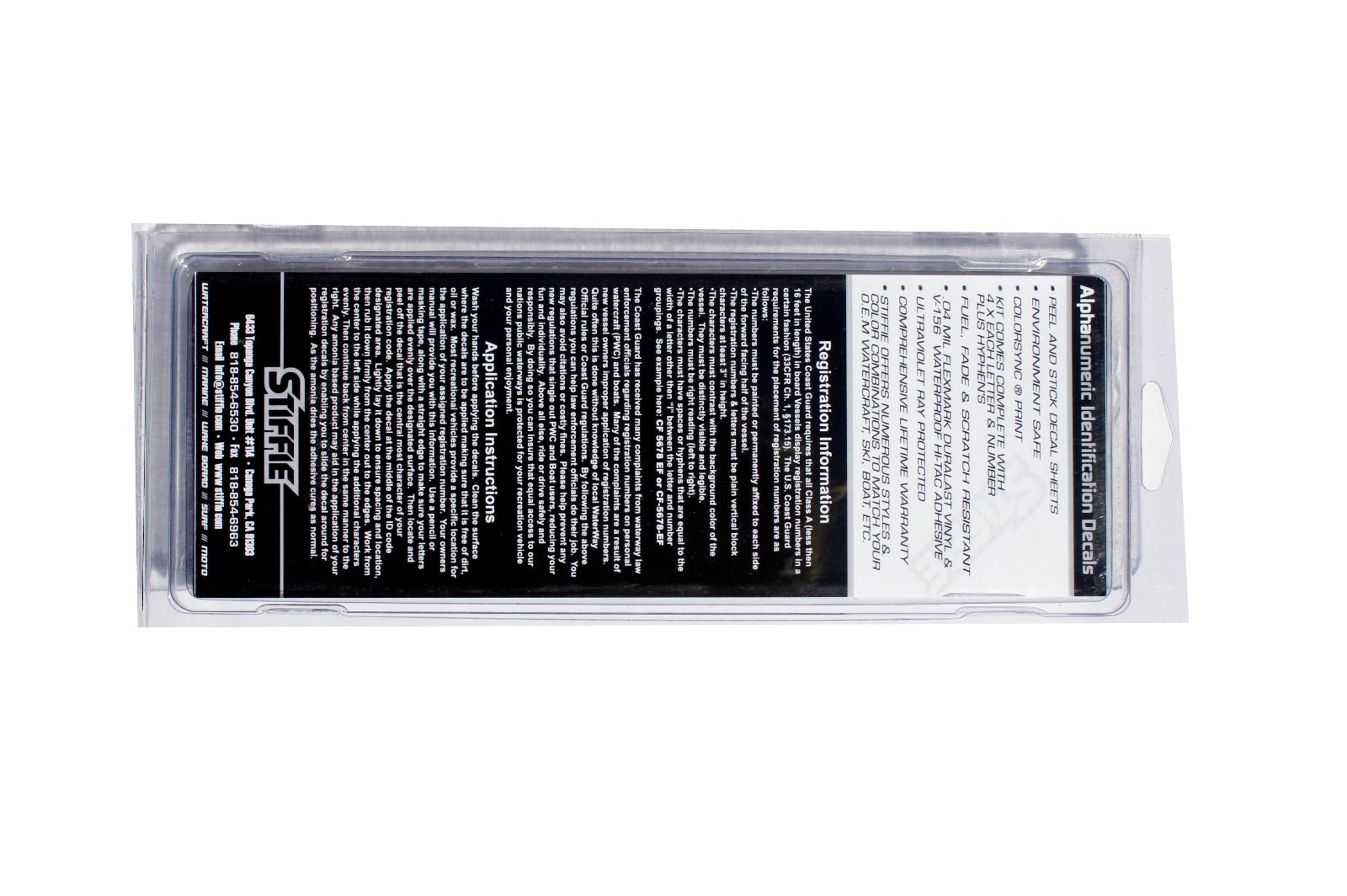 STIFFIE Whip-One WO36-SS Sea-Doo Spark Registration Numbers Decals ...