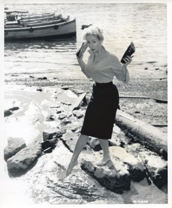 Liz Fraser original pin-up 8x10 photo leggy pose Two Way Stretch on ...