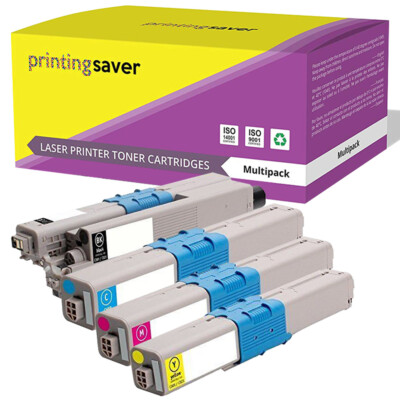 4 Toner Cartridge for OKI C301 C301dn C321 C321dn MC332dn MC342 MC342dw ...