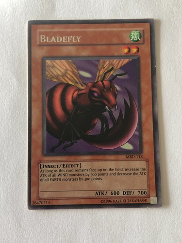 Yugioh card MRD-118 Bladefly Moderately Played Condition | eBay