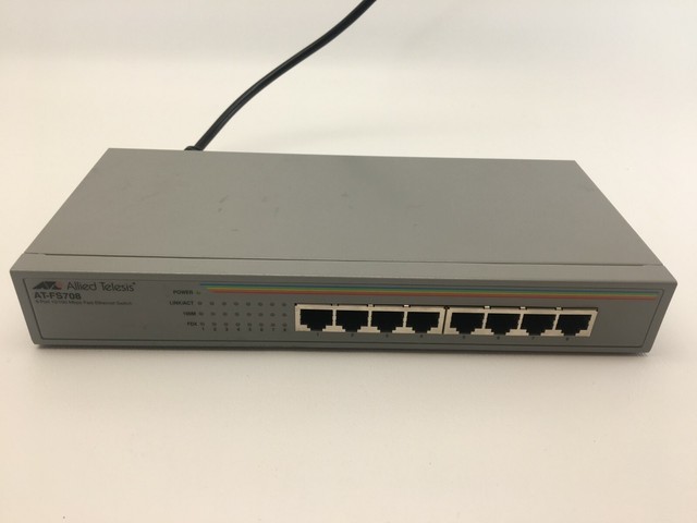 Allied Telesis 8-Port 10/100 Unmanaged Switch AT-FS708 Works Great | eBay