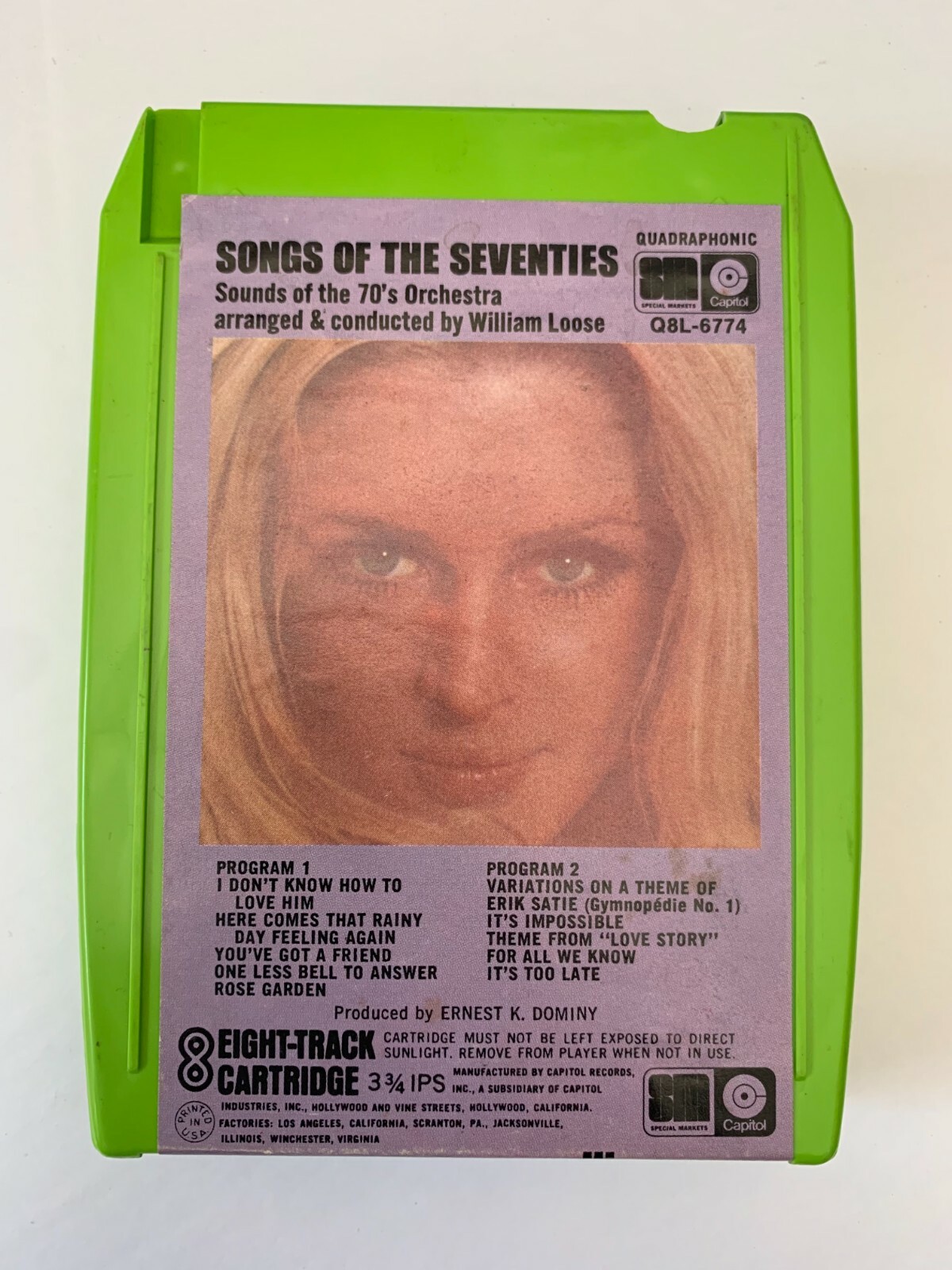 William Loose - Songs Of The Seventies - 8 Track Tape REFURBISHED ...