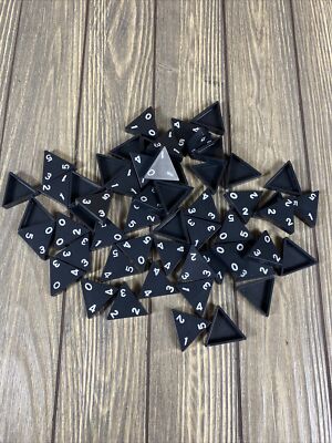 Vintage Tri Ominos Black Triangular Replacement Piece Parts | eBay