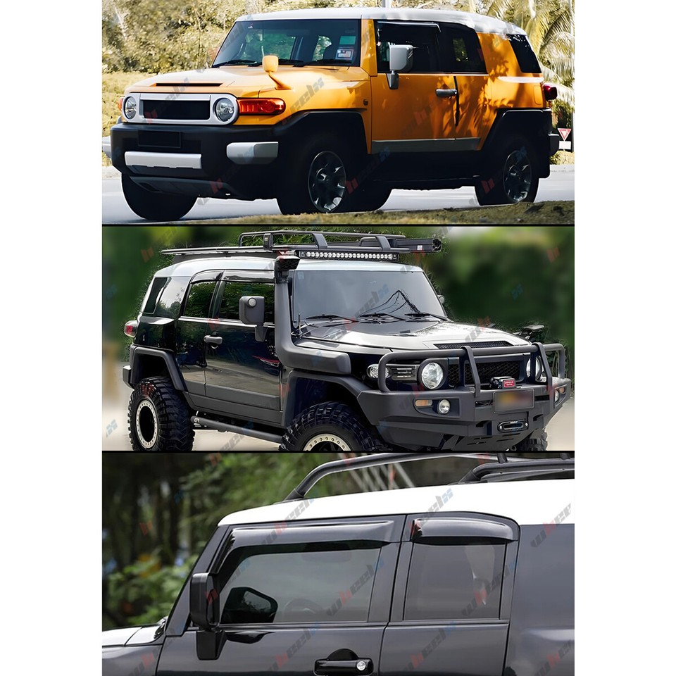 4 X For 07-14 Toyota Fj Cruiser Window Visor Sun Shade Rain Guard Wind ...