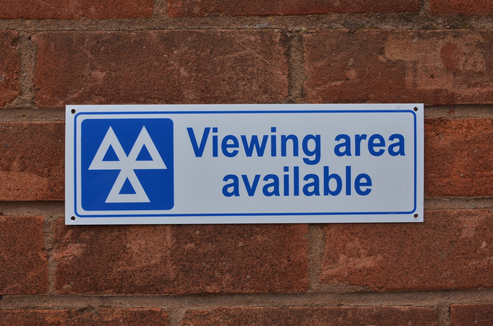 VIEWING AREA AVAILABLE 300mmx100mm sign or sticker MOT VOSA garage ...
