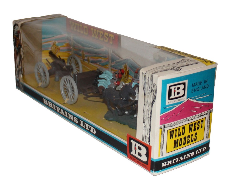 MIB & Sleeve Britains Wild West Series No. 7434 Confederate Gun Team ...