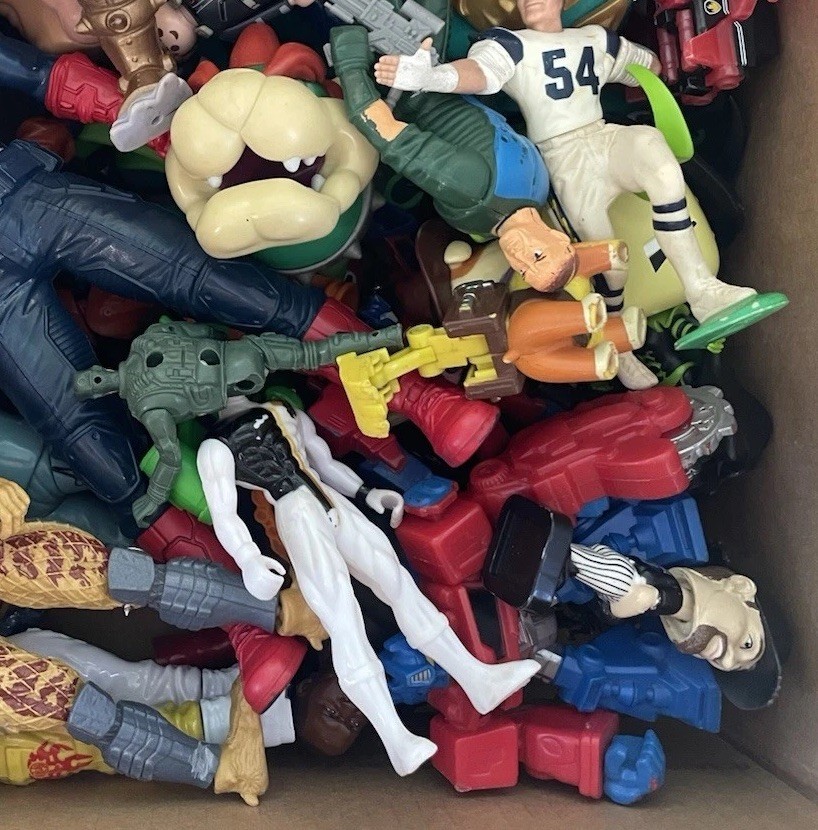 Mixed action figures Loose Lot Some Broken & Incomplete In USPS Flat ...
